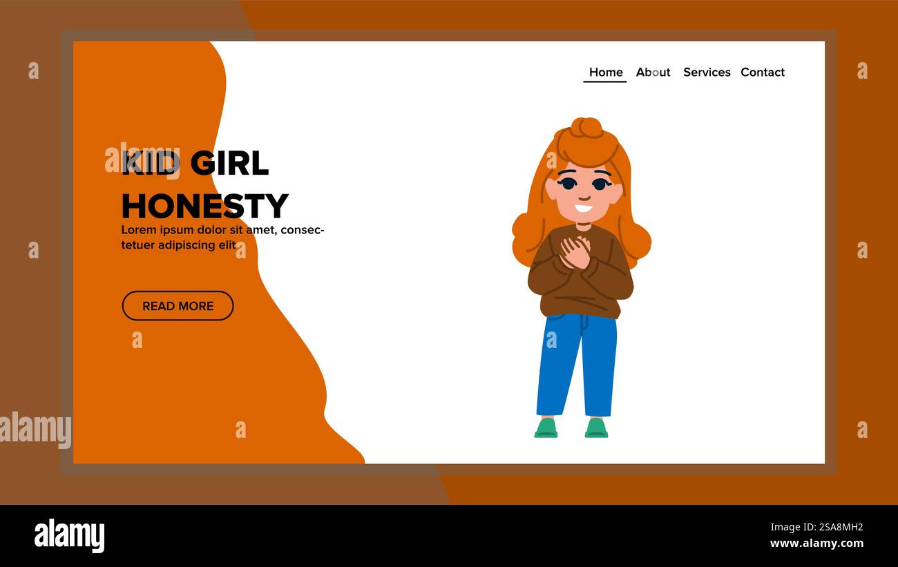 young kid girl honesty vector. hand person, honest justice, judge oath ...