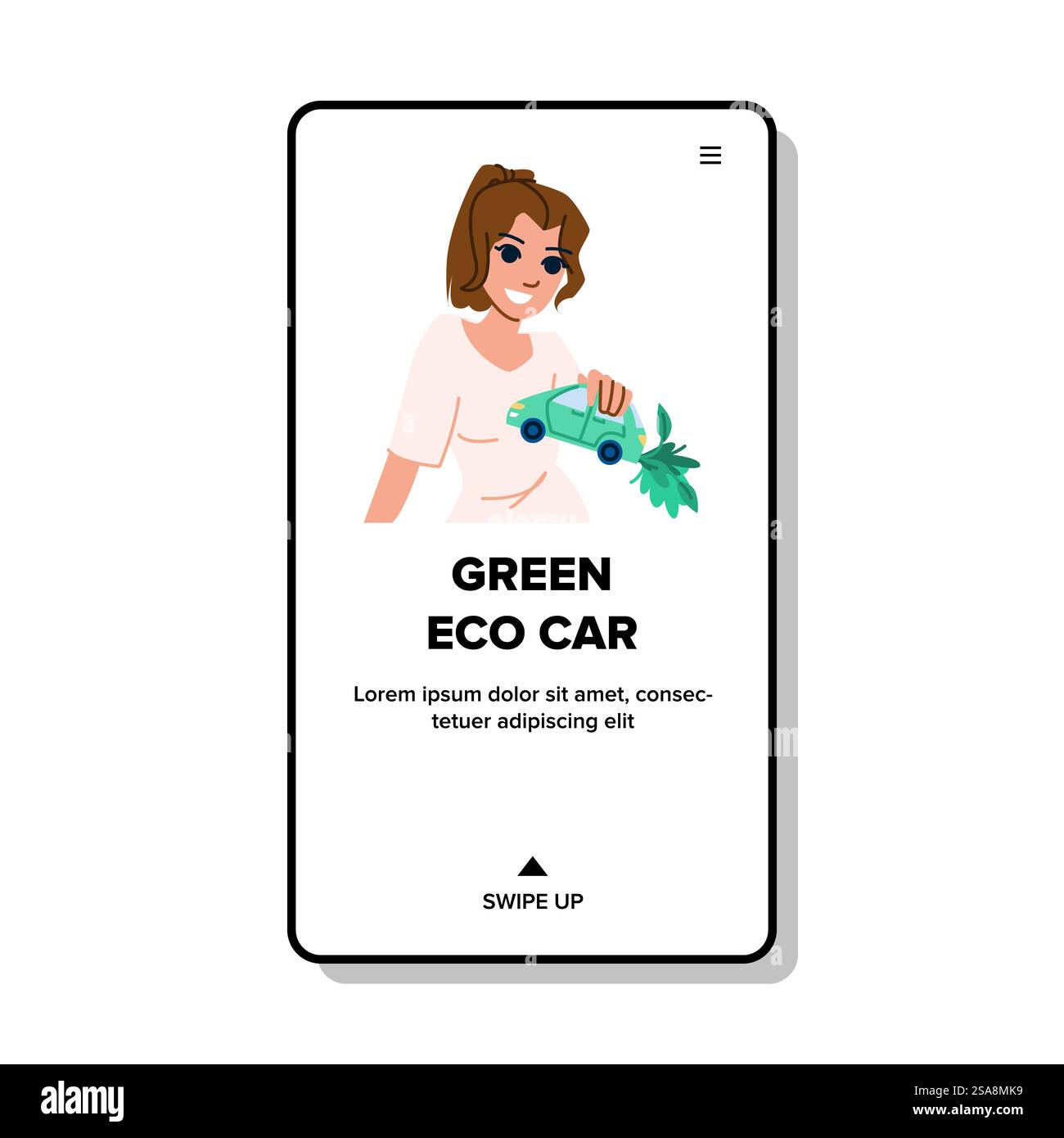 energy green eco car vector. vehicle nature, environment technology ...
