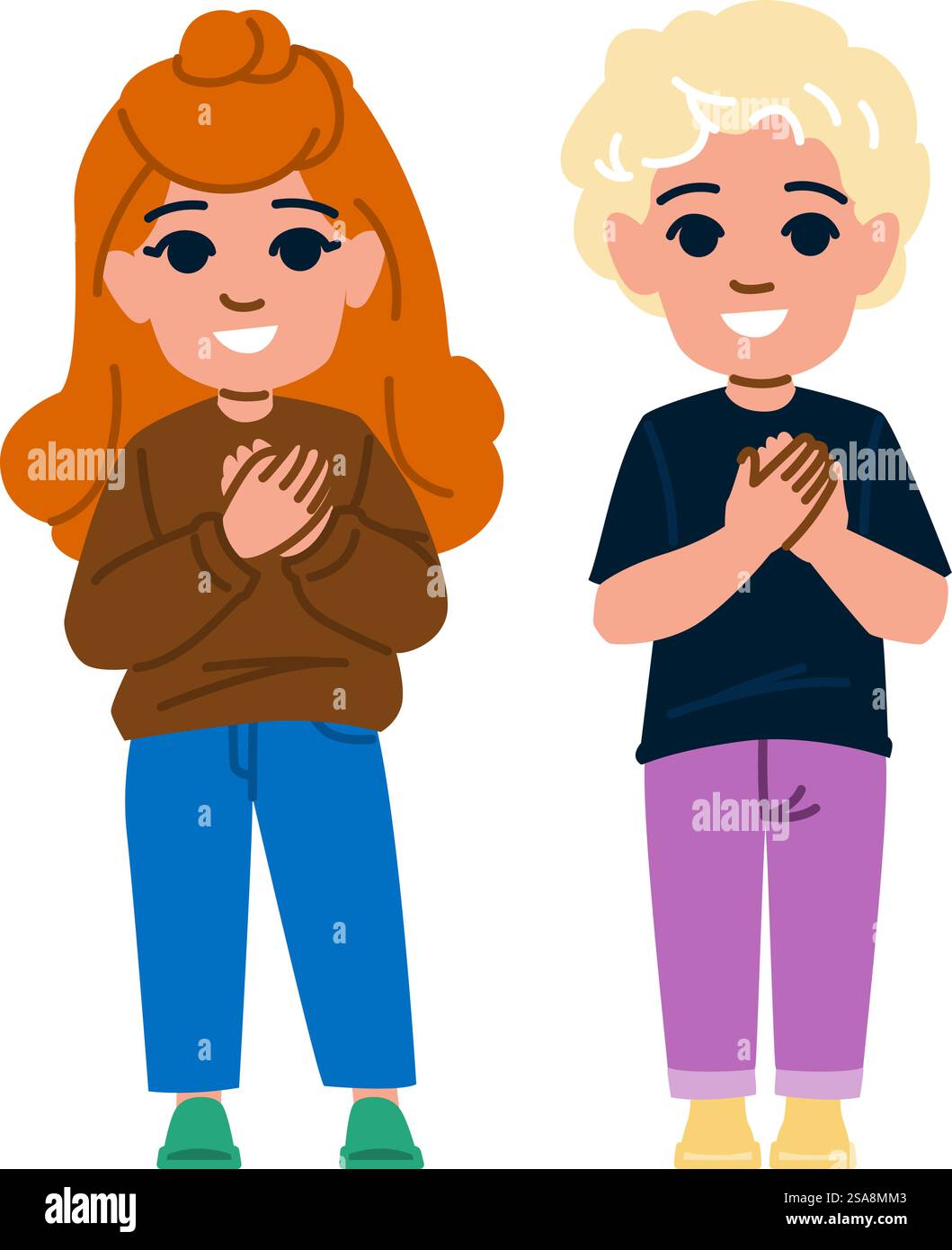 child kid honesty vector. heart girl, hand grateful, lifestyle young ...