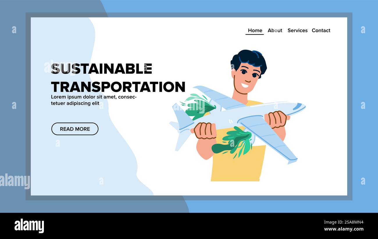 eco sustainable transportation vector. ecology electric, clean ...
