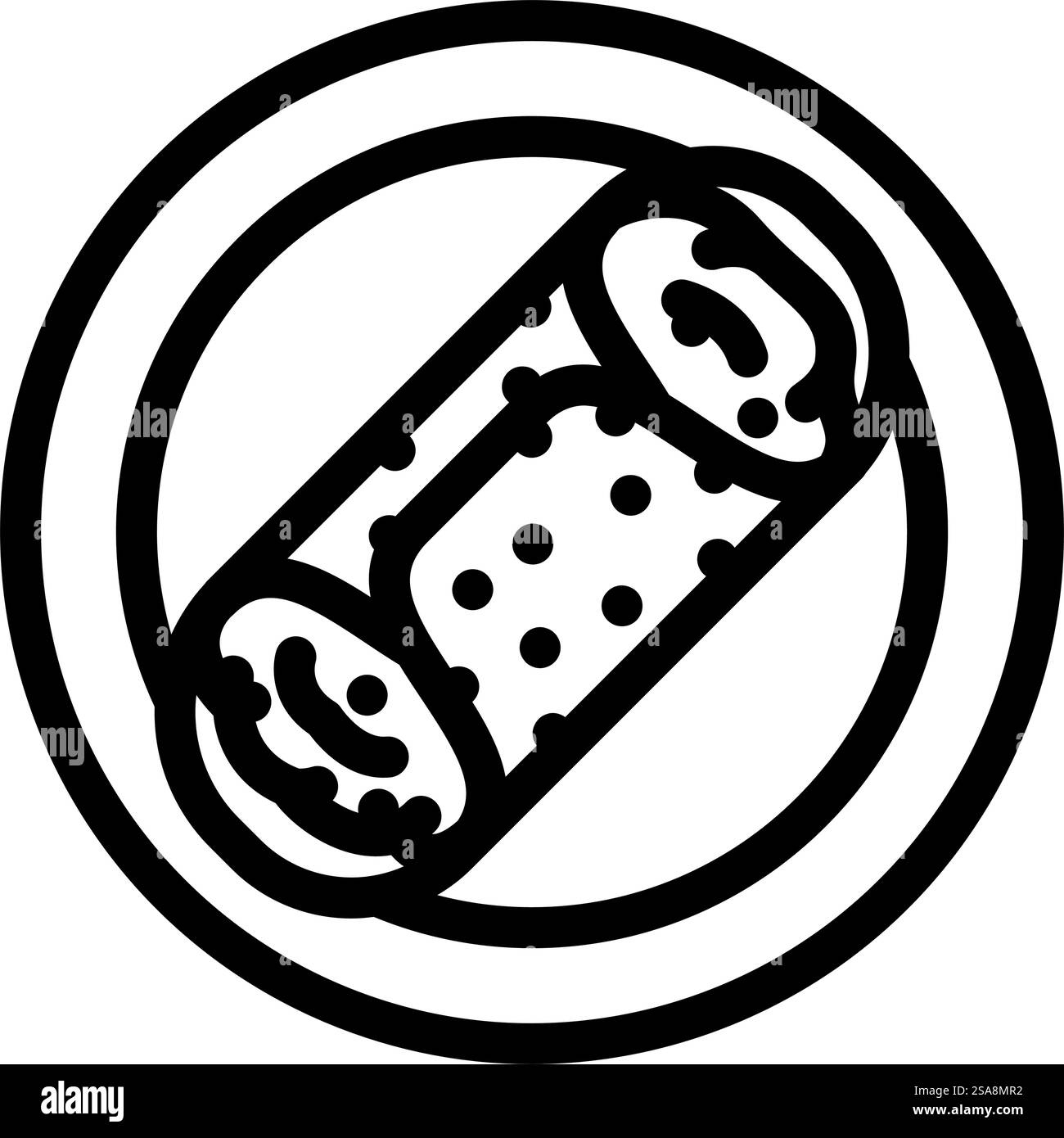 cannoli pastry italian cuisine line icon vector. cannoli pastry italian ...