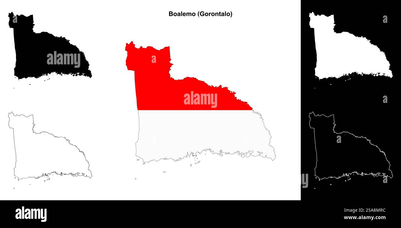 Map of boalemo hi-res stock photography and images - Alamy