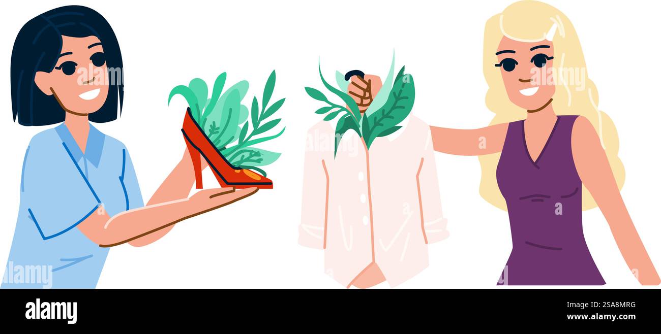 fabric sustainable fashion textile vector. friendly environment ...