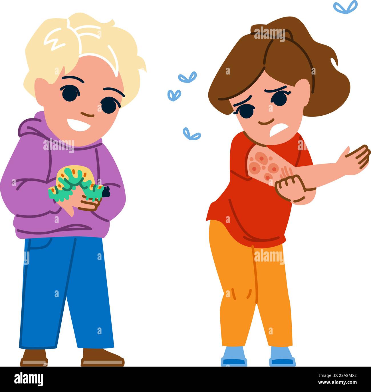 student students insects vector. insect school, science study, children ...