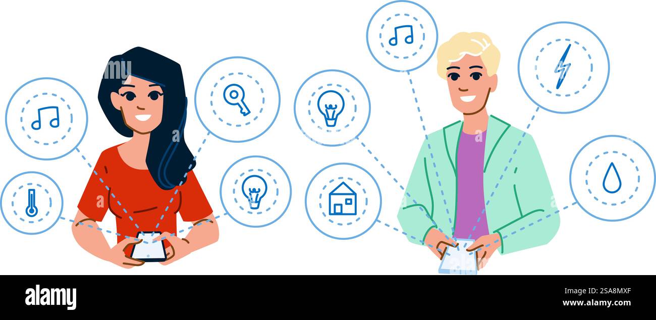 cyborg robotics home automation vector. artificial intelligence ...