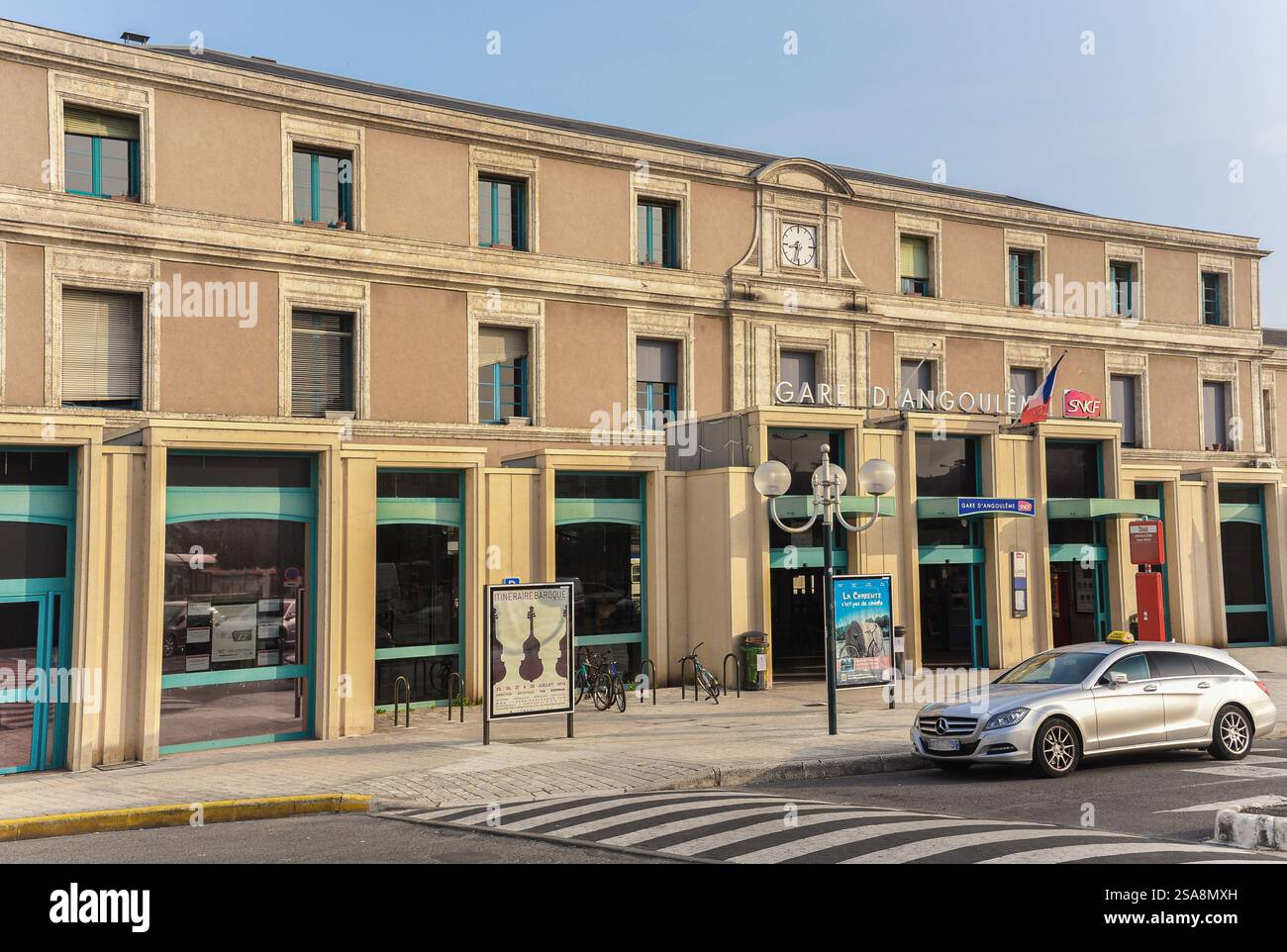 Welcoming Gateway: Entrance to Angoulême Station, France Stock Photo ...