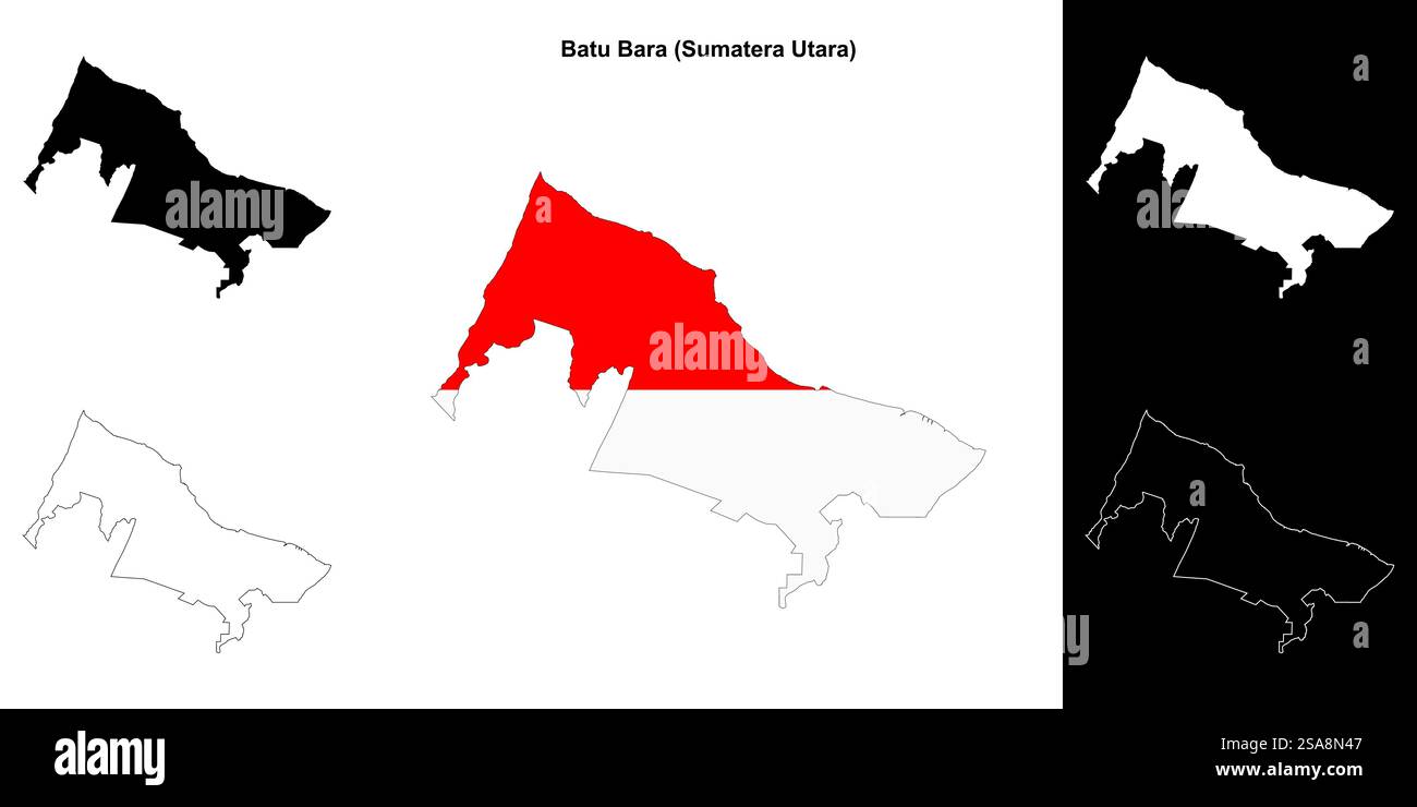 Map of batu bara hi-res stock photography and images - Alamy