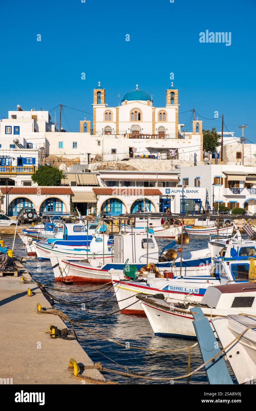 Leipsoi island in the Dodecanese island complex, South Aegean sea ...