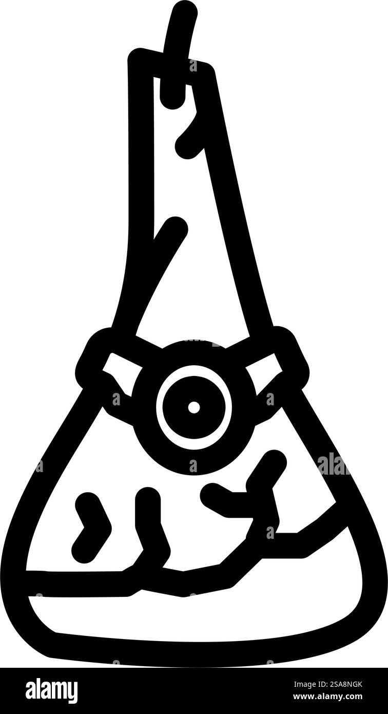 prosciutto ham italian cuisine line icon vector. prosciutto ham italian ...