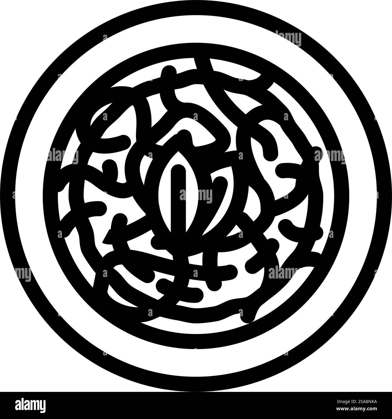 fettuccine alfredo italian cuisine line icon vector. fettuccine alfredo ...