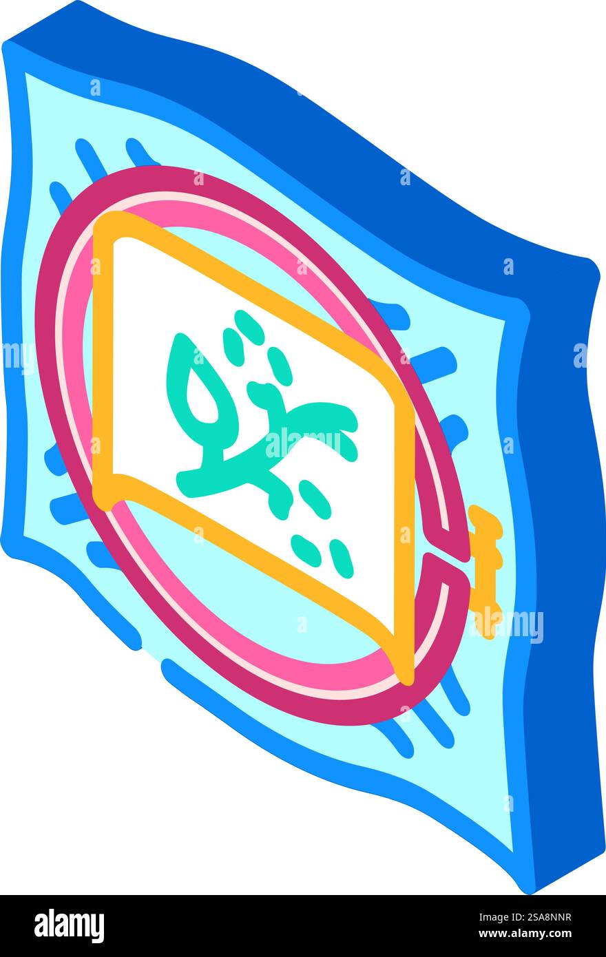 tracing paper embroidery hobby isometric icon vector. tracing paper ...