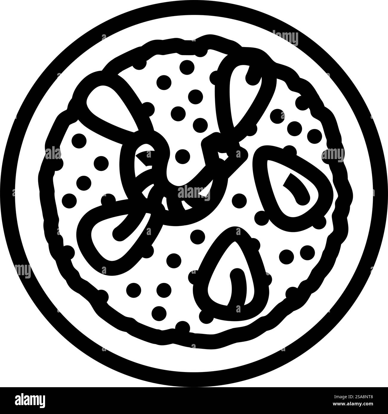 paella dish spanish cuisine line icon vector. paella dish spanish ...