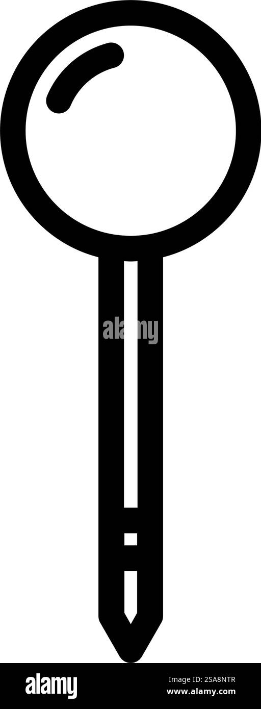 location pin map line icon vector. location pin map sign. isolated ...