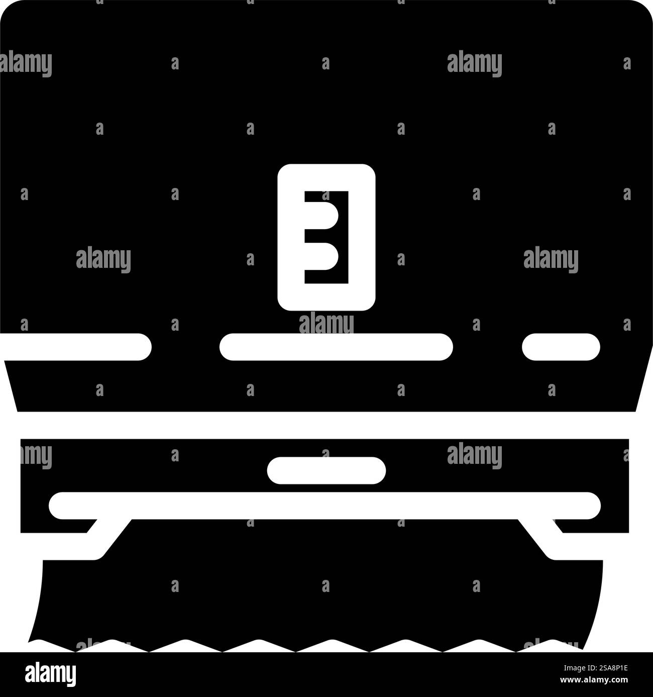 paper towel dispenser glyph icon vector. paper towel dispenser sign ...