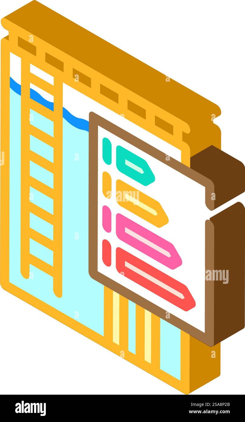water management efficient isometric icon vector. water management ...