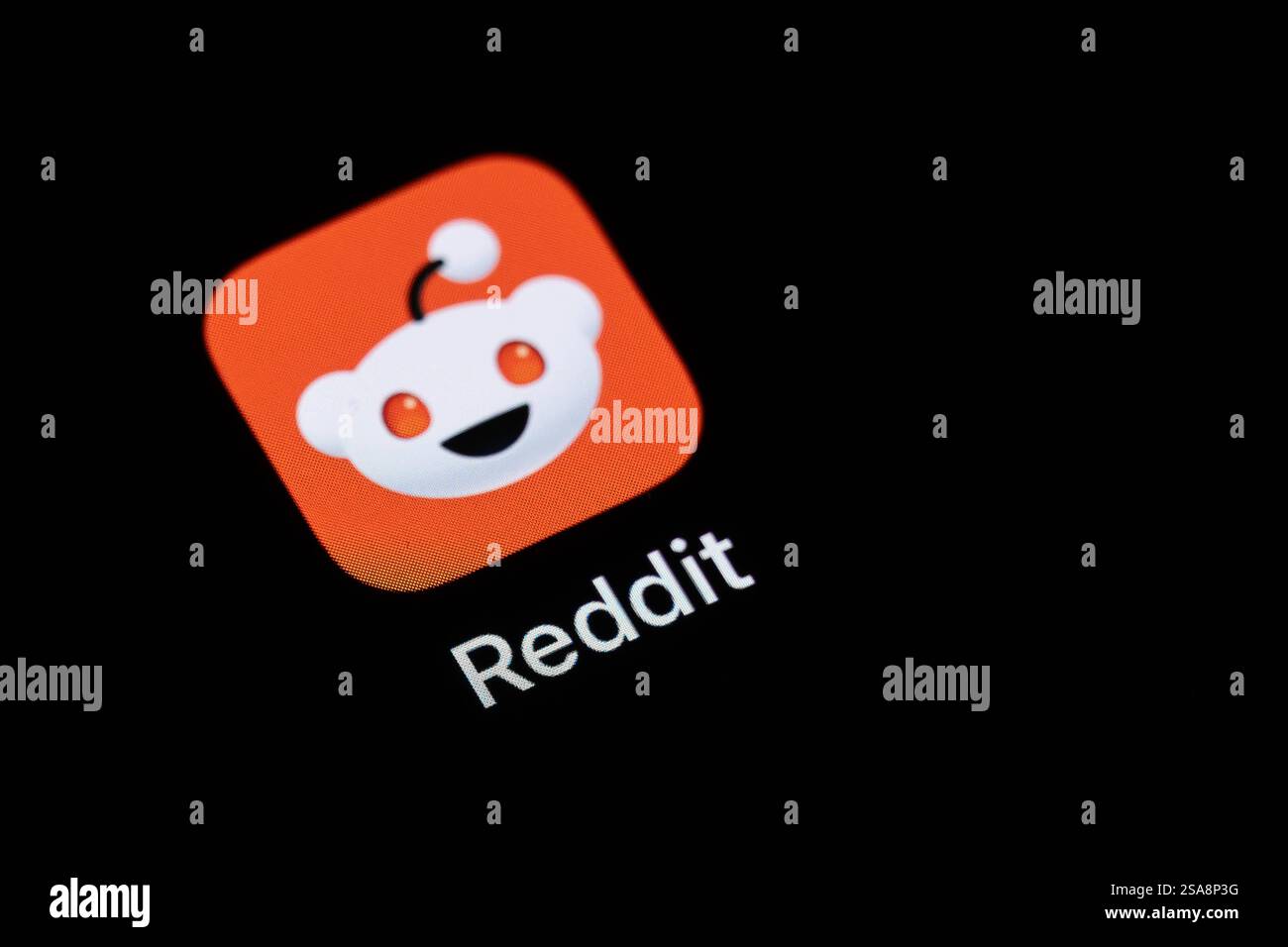 Die Applikation-App des Social-News-Aggregators Reddit ist auf dem ...