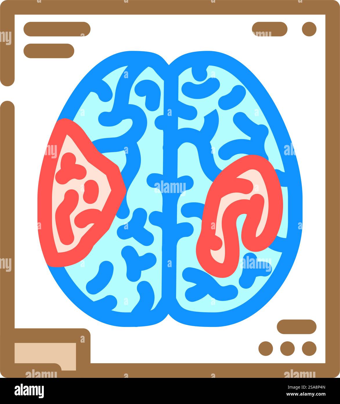functional mri neuroscience neurology color icon vector. functional mri ...