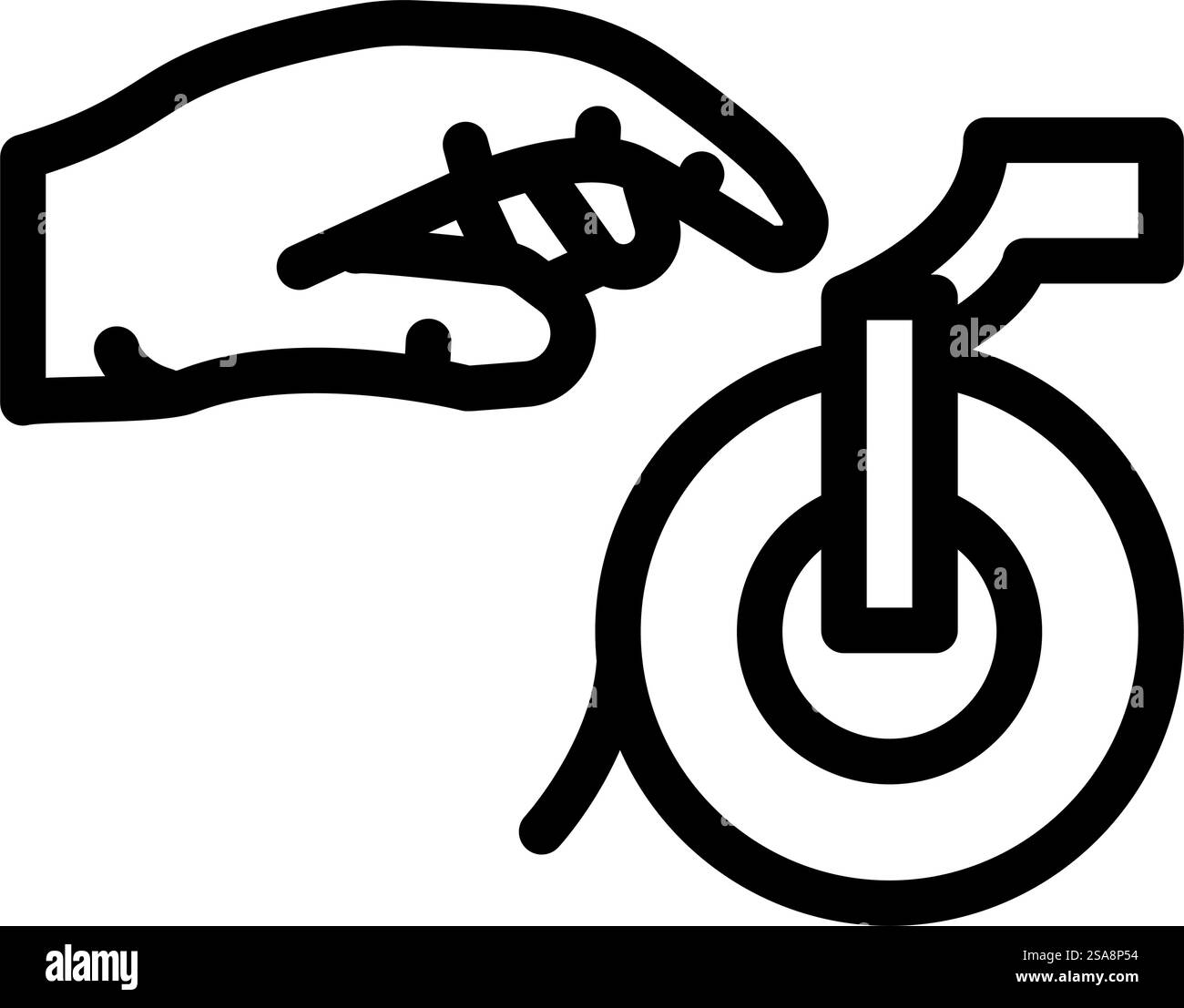 hand reaching paper towel line icon vector. hand reaching paper towel ...