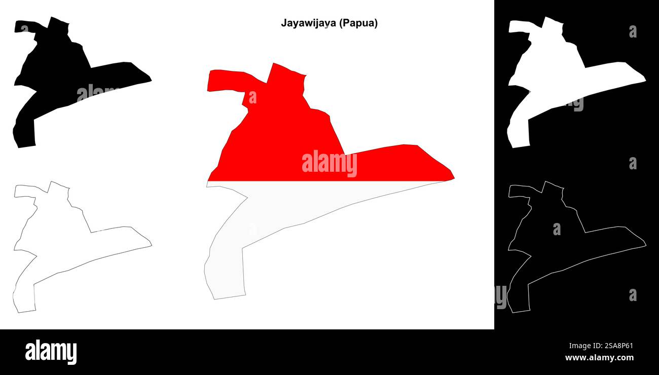 Jayawijaya eps map hi-res stock photography and images - Alamy