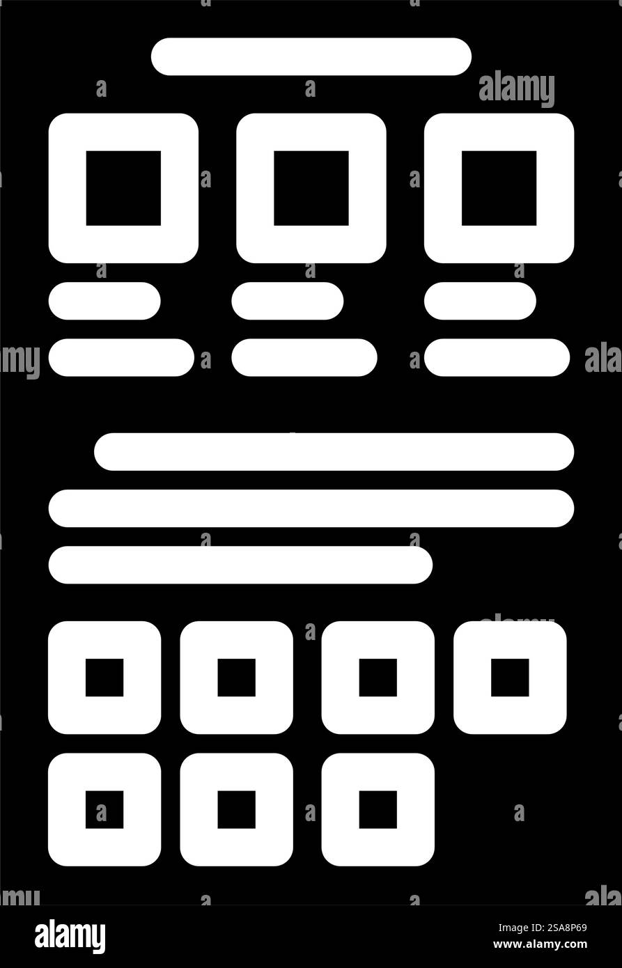 style guide ux ui design glyph icon vector. style guide ux ui design ...