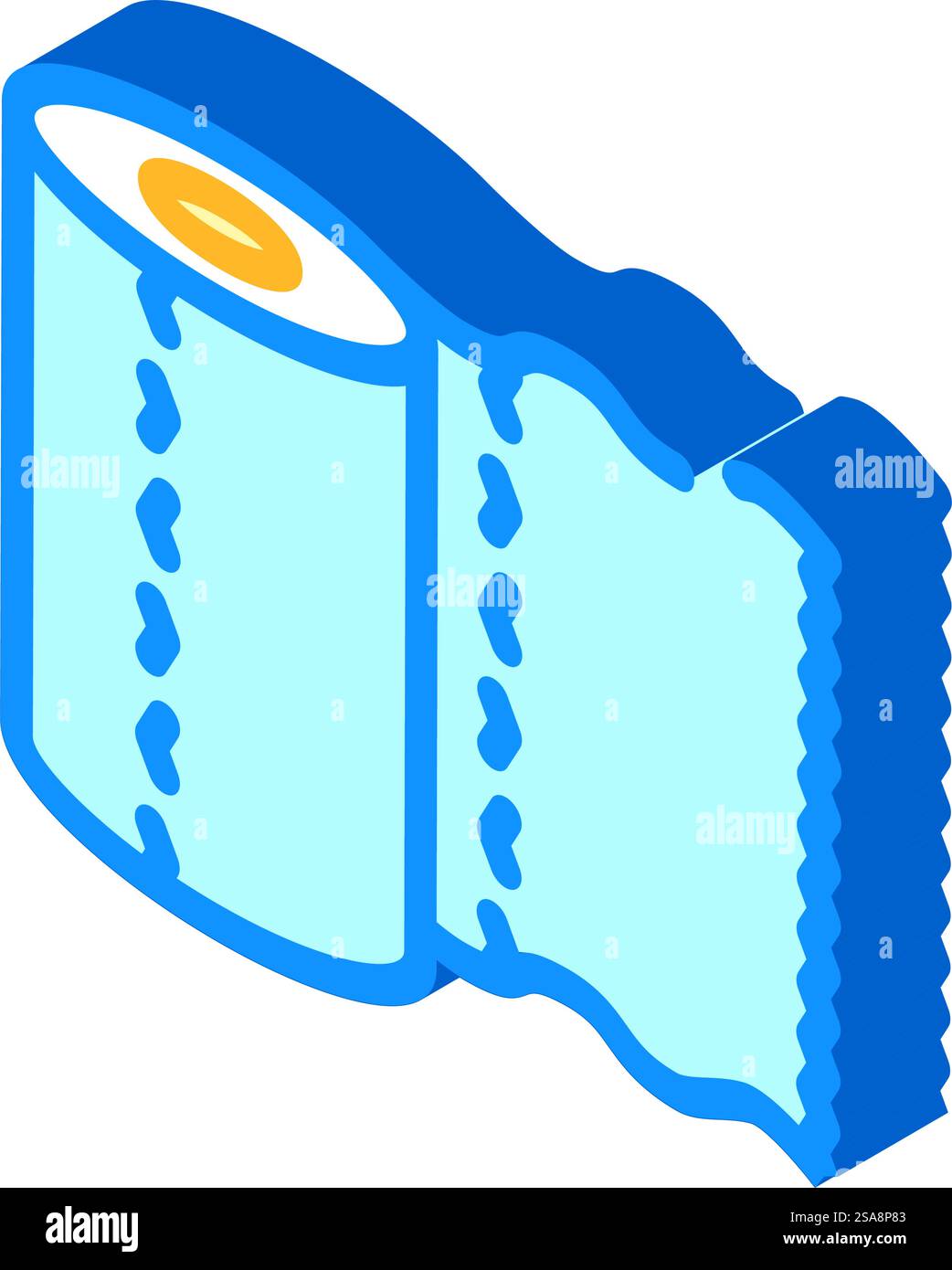 hygiene roll paper towel isometric icon vector. hygiene roll paper ...