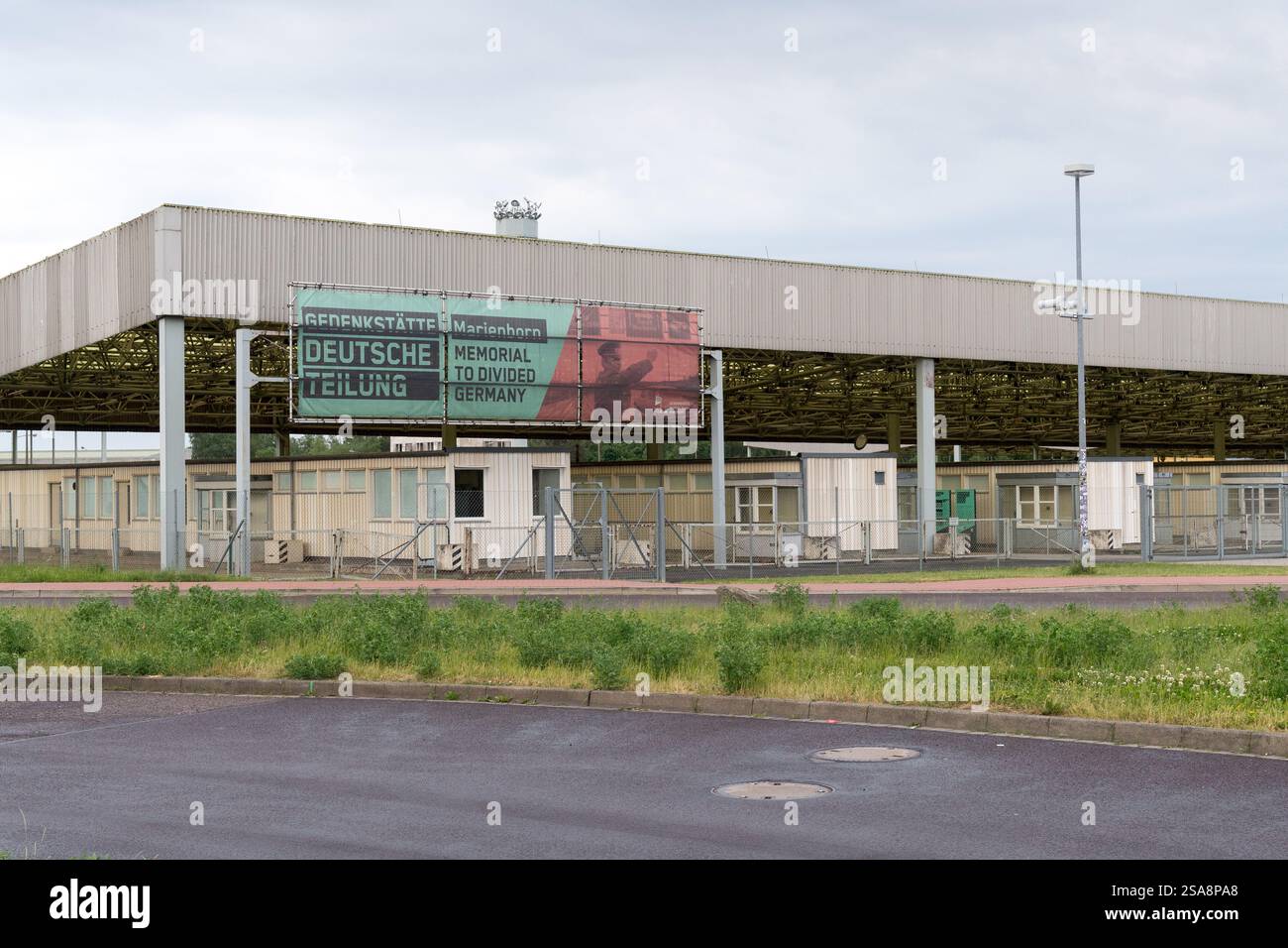 Former control point and passport control booths of ...