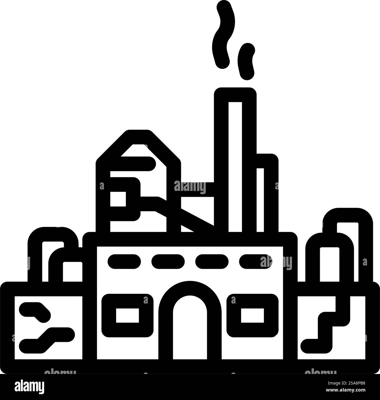 pulp mill paper line icon vector. pulp mill paper sign. isolated ...