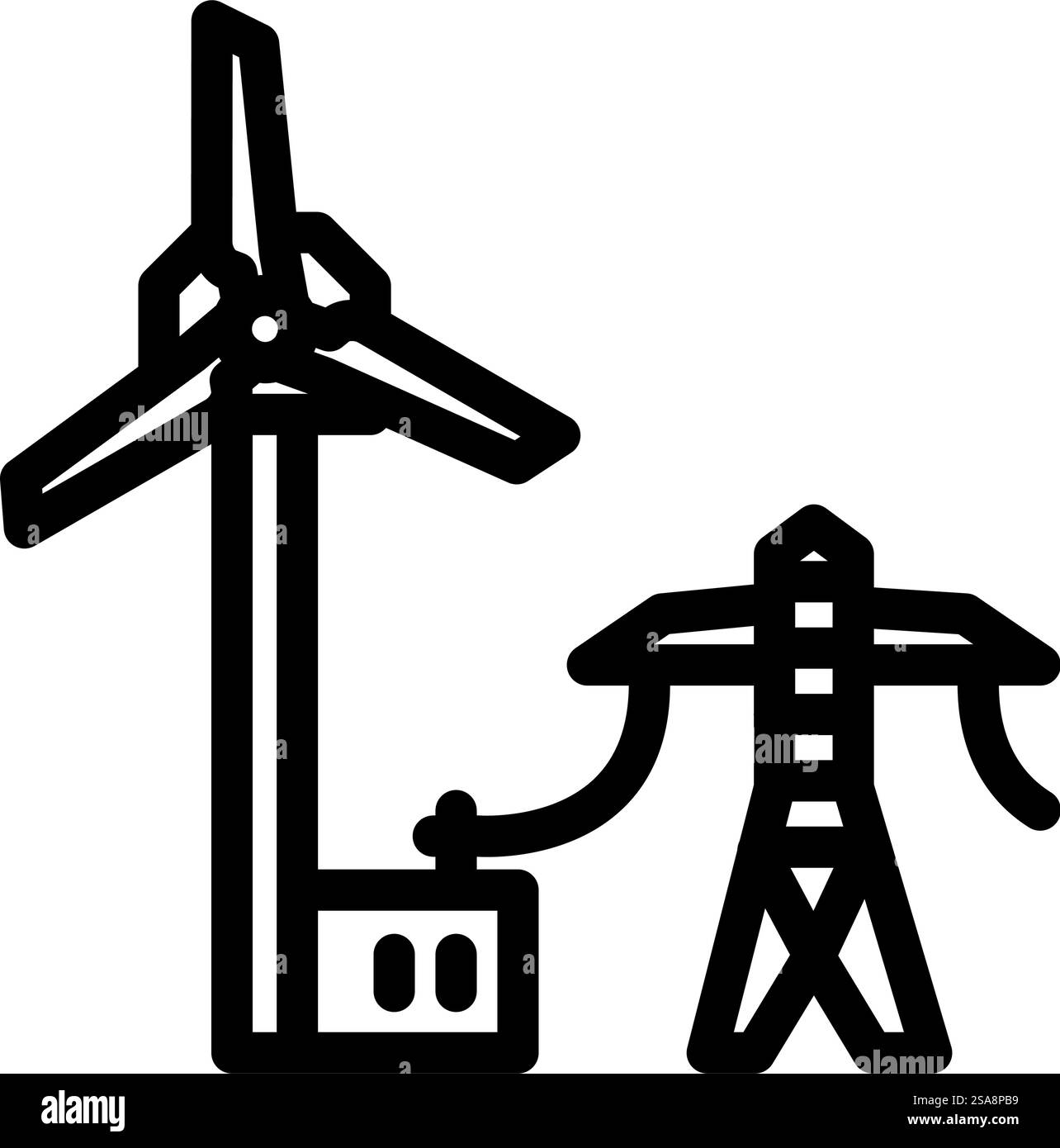 power plant turbine line icon vector. power plant turbine sign ...