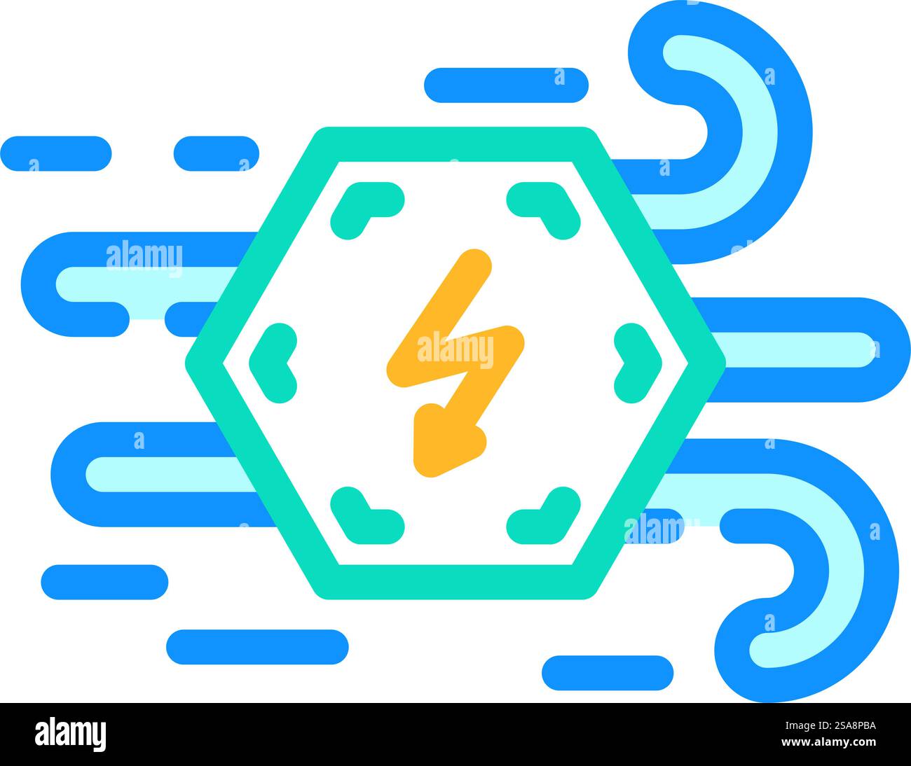 energy wind turbine color icon vector. energy wind turbine sign ...