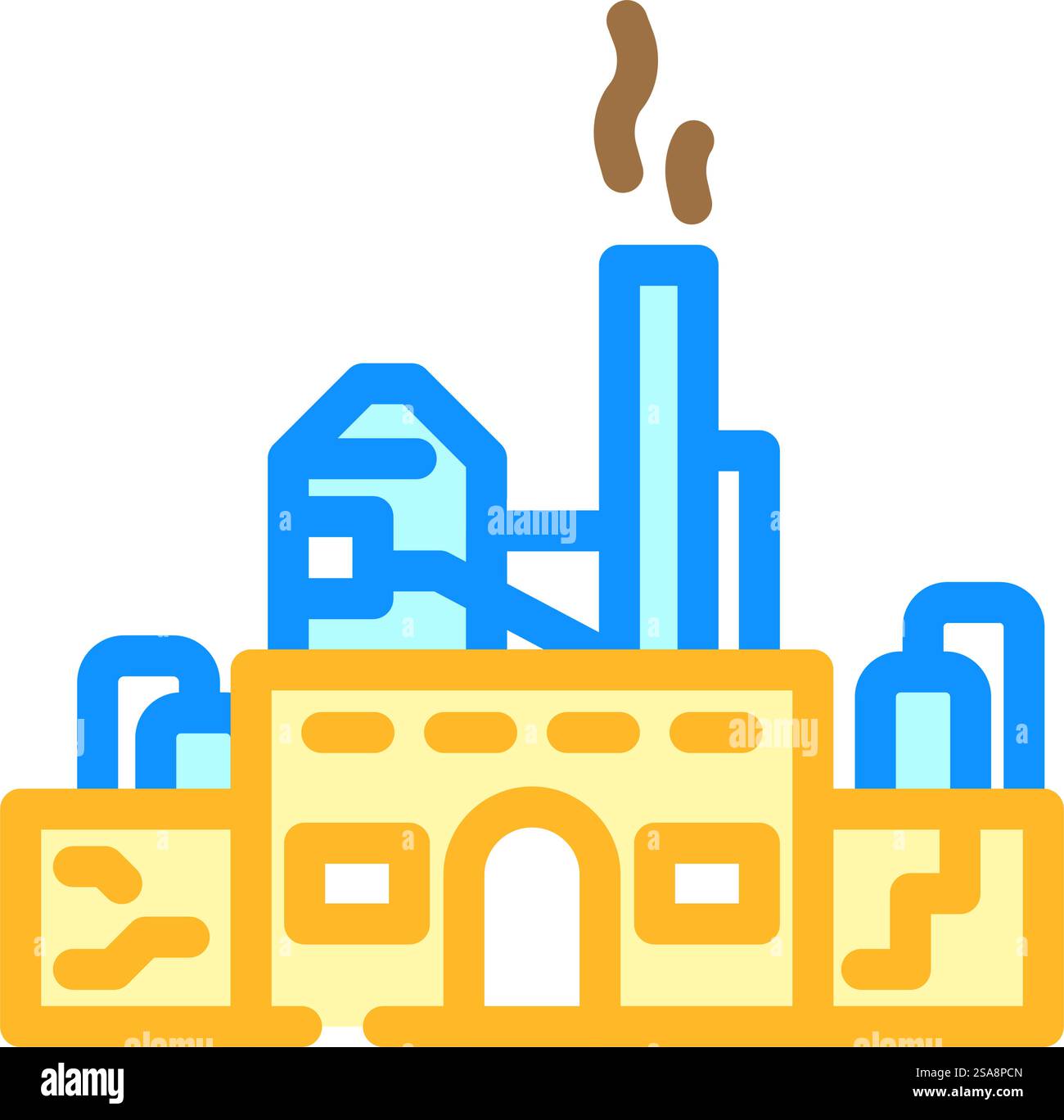 pulp mill paper color icon vector. pulp mill paper sign. isolated ...