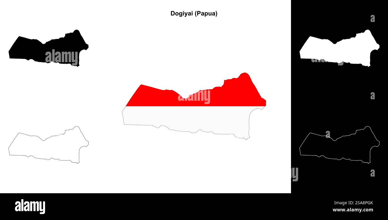 Dogiyai map hi-res stock photography and images - Alamy