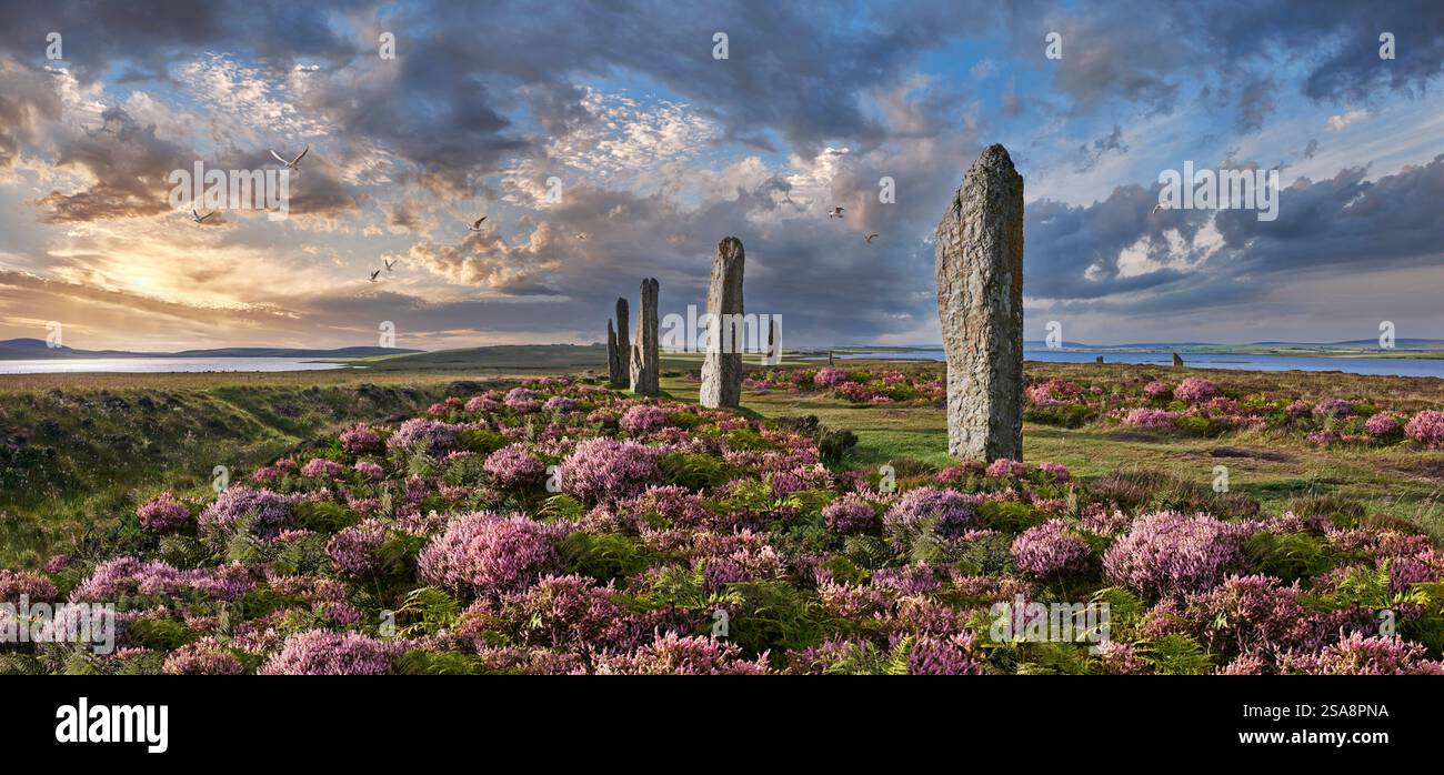 Photo of the Ring of Brodgar, Orkney, Scotland ( circa 2,500 to circa ...