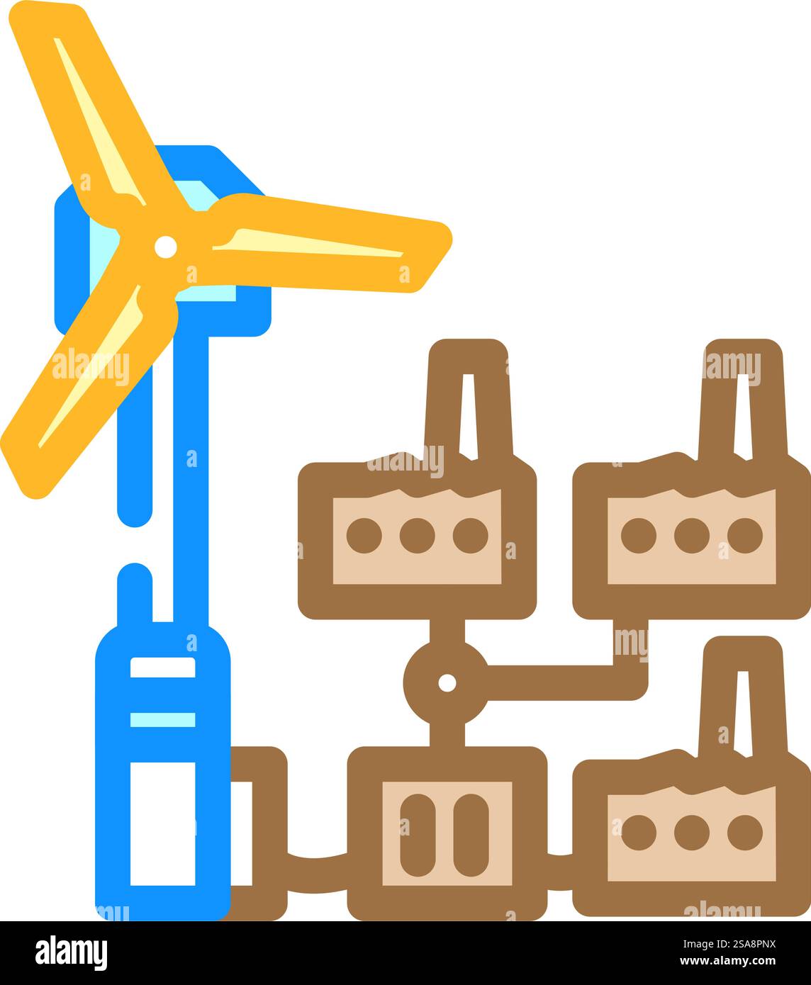 Integration into the landscape Stock Vector Images - Alamy