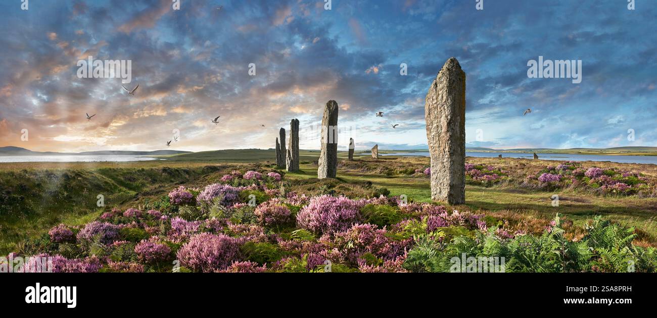 Photo of the Ring of Brodgar, Orkney, Scotland ( circa 2,500 to circa ...