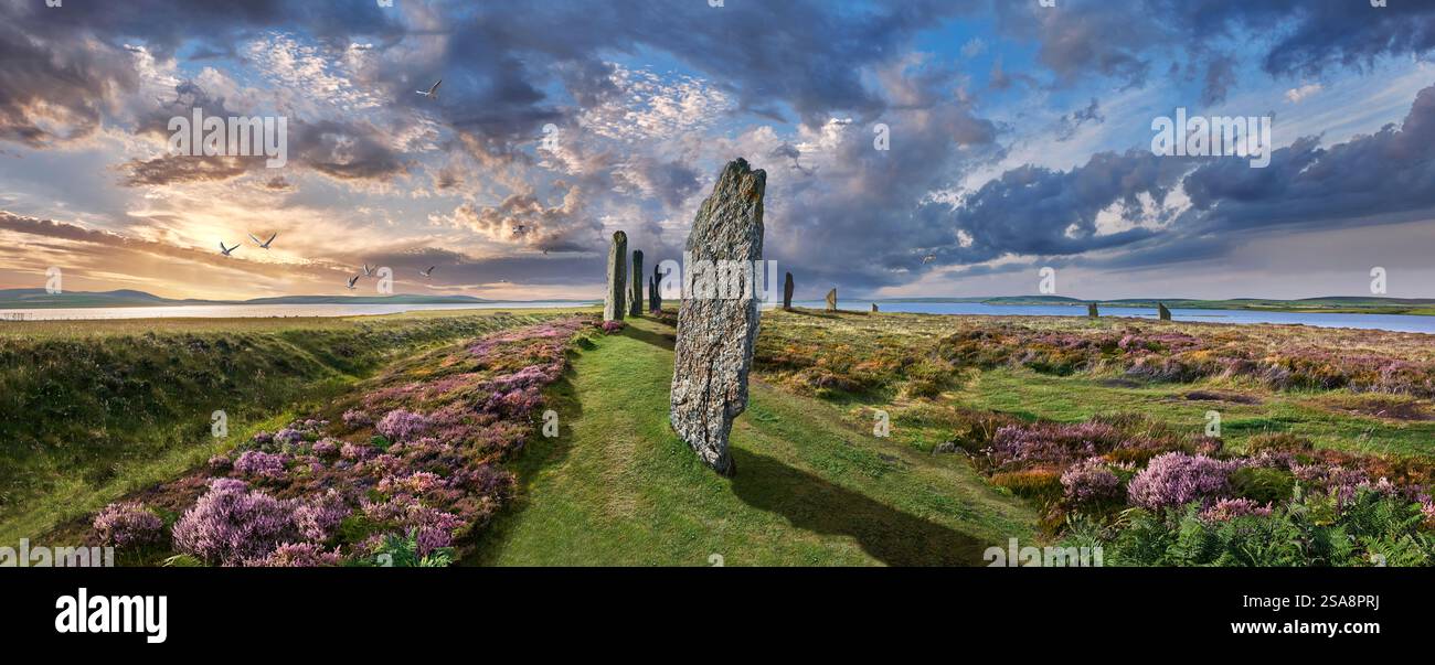 Photo of the Ring of Brodgar, Orkney, Scotland ( circa 2,500 to circa ...