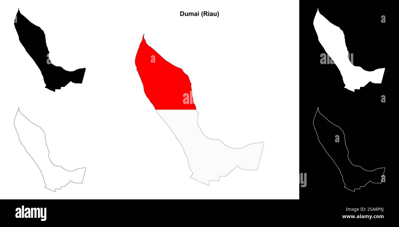 Blank dumai map hi-res stock photography and images - Alamy
