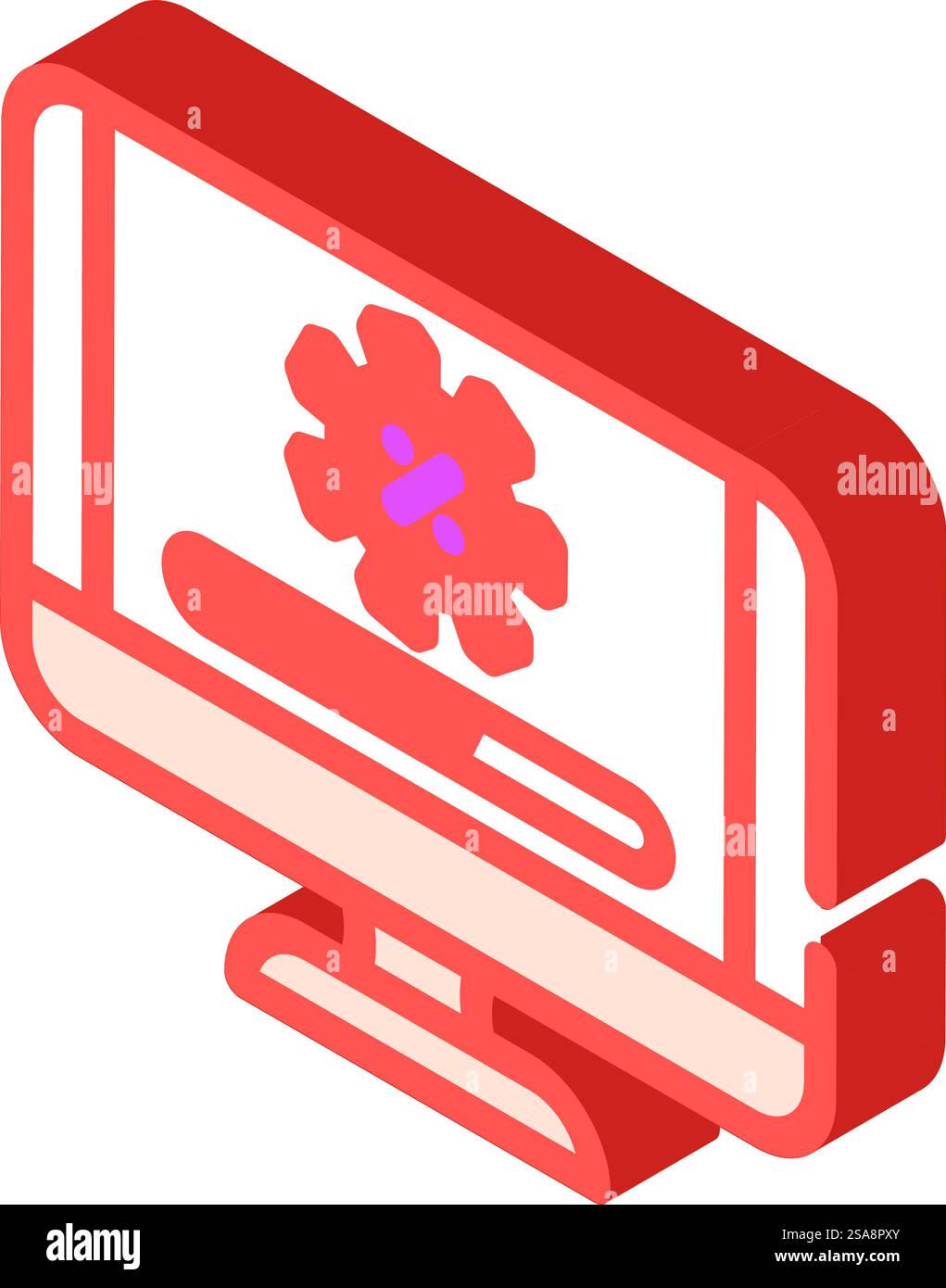 software updates repair computer isometric icon vector. software ...