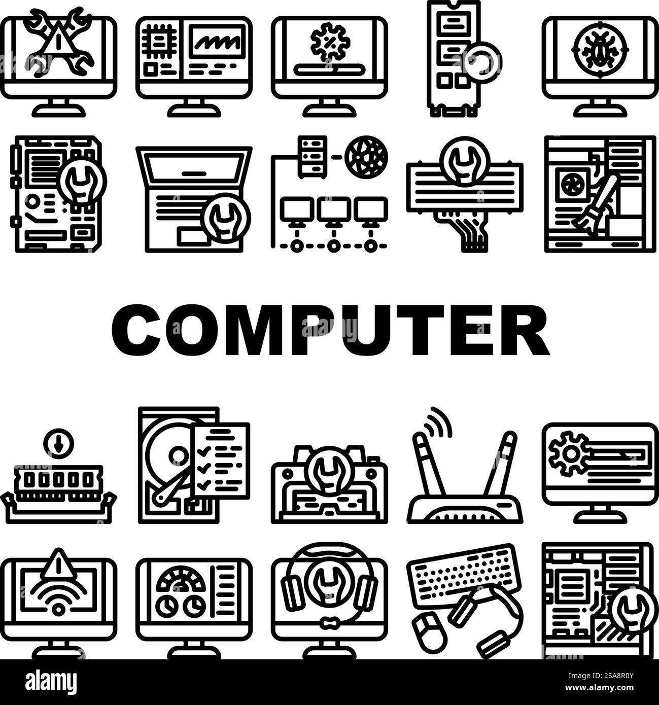 Pc upgrade icons hi-res stock photography and images - Alamy