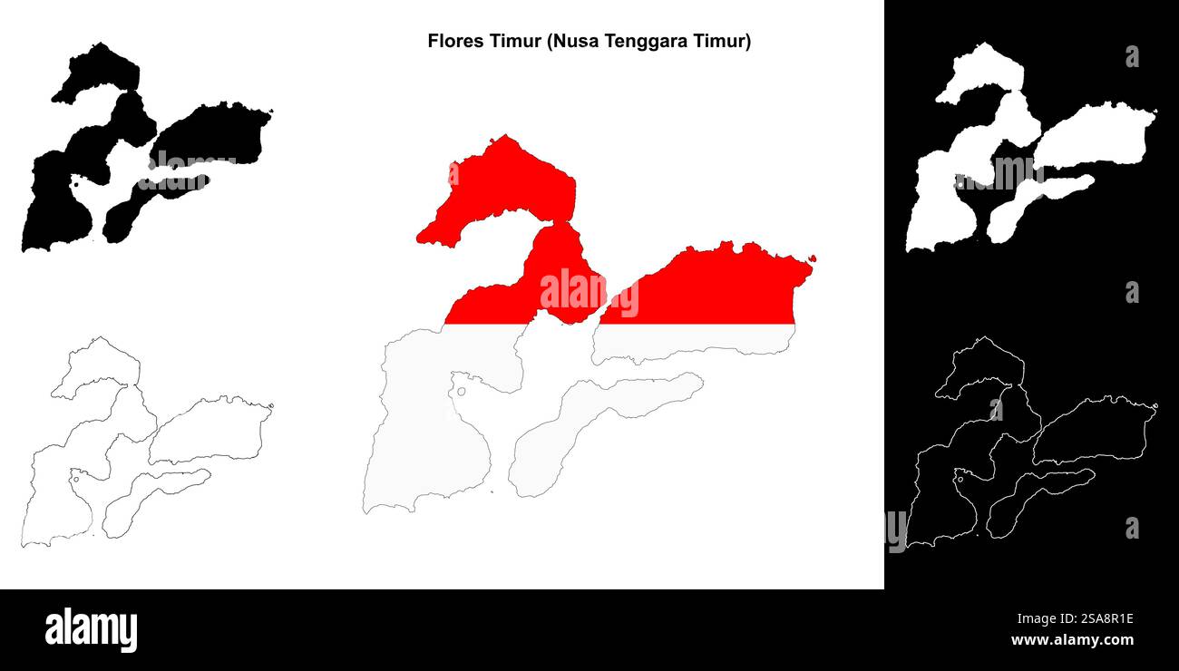 Flores indonesia map hi-res stock photography and images - Alamy