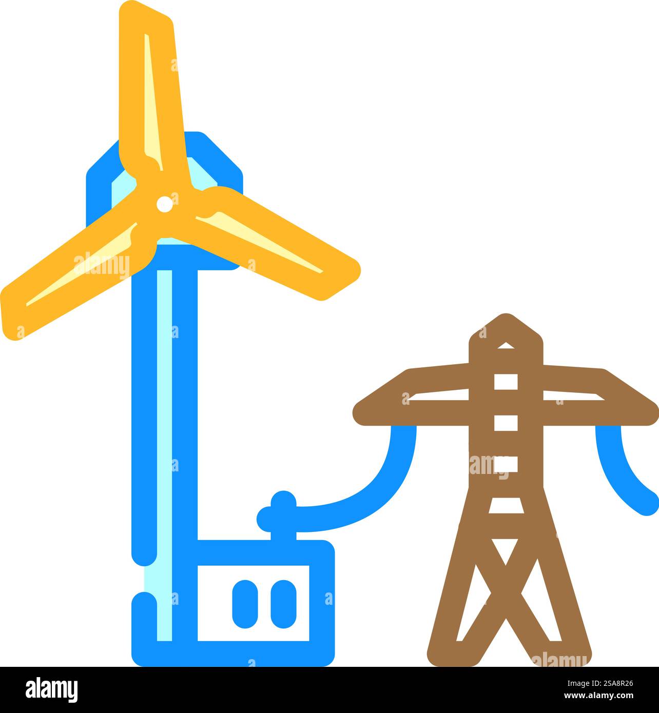 power plant turbine color icon vector. power plant turbine sign ...