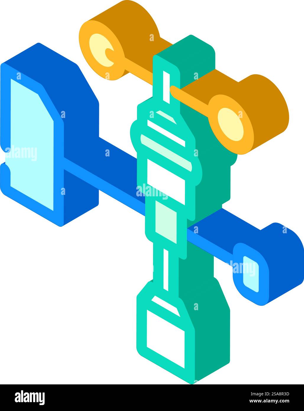 measurement wind turbine isometric icon vector. measurement wind ...