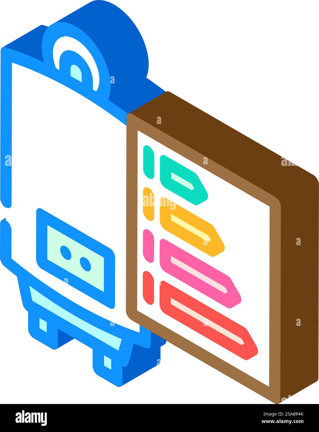 water heater efficient isometric icon vector. water heater efficient sign. isolated symbol ...