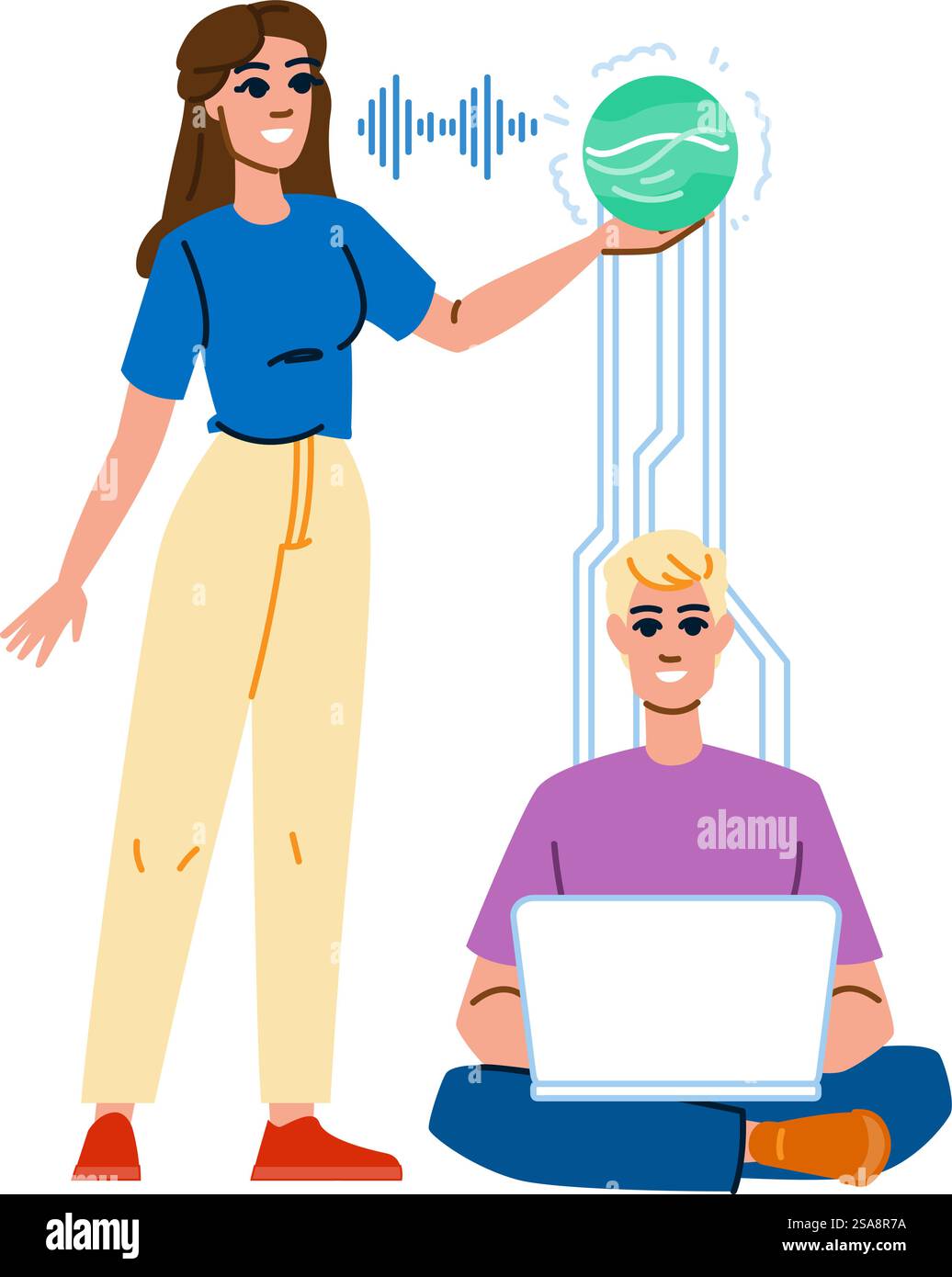 dictate voice search optimization vector. message recognition, mouth ...