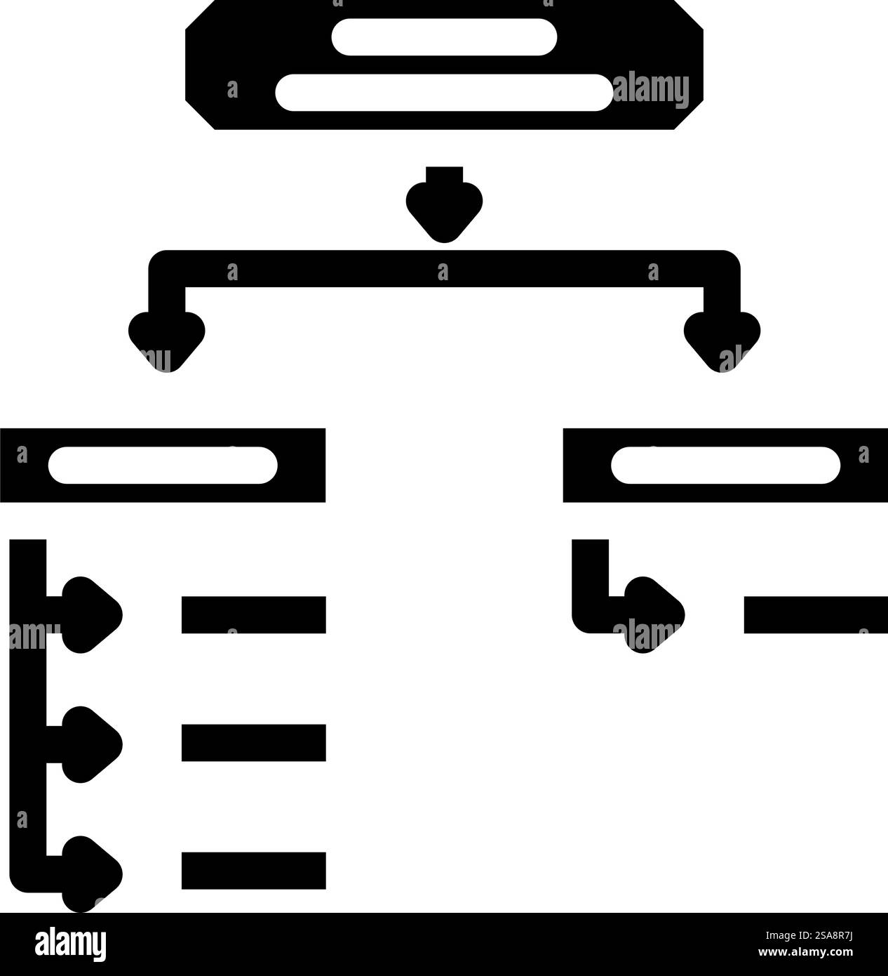 search algorithm glyph icon vector. search algorithm sign. isolated symbol illustration Stock ...