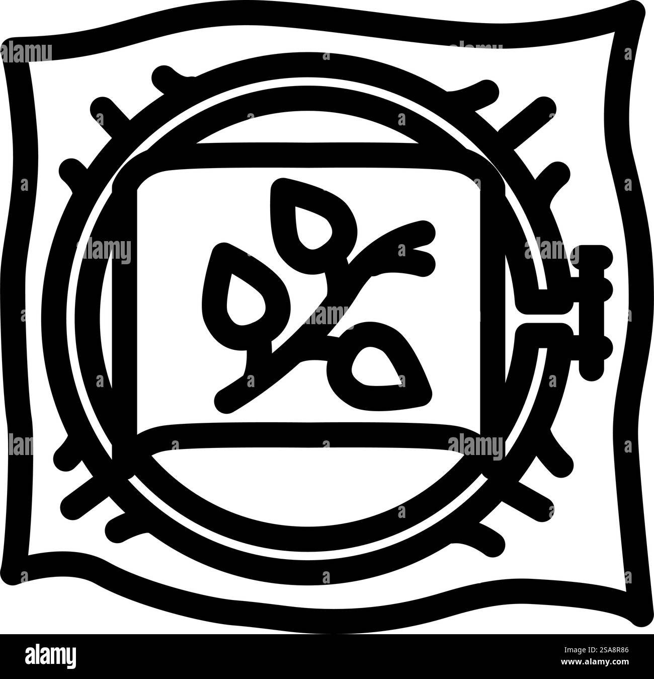 tracing paper embroidery hobby line icon vector. tracing paper ...