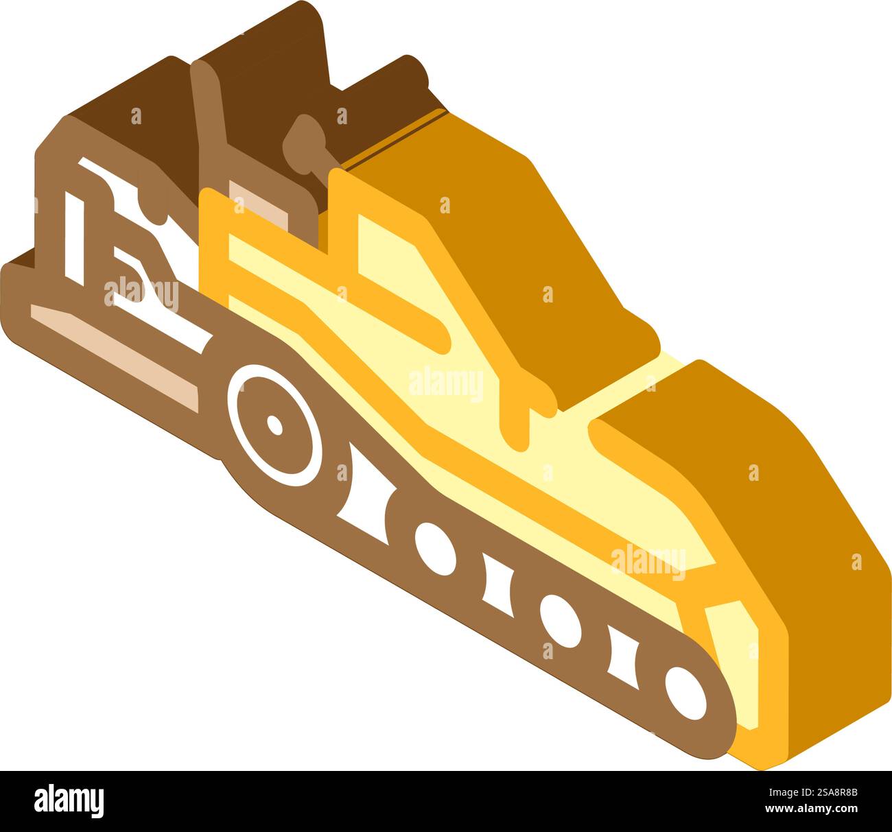 asphalt paver construction vehicle isometric icon vector. asphalt paver ...