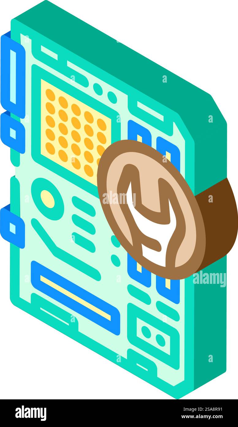 motherboard repair computer isometric icon vector. motherboard repair ...