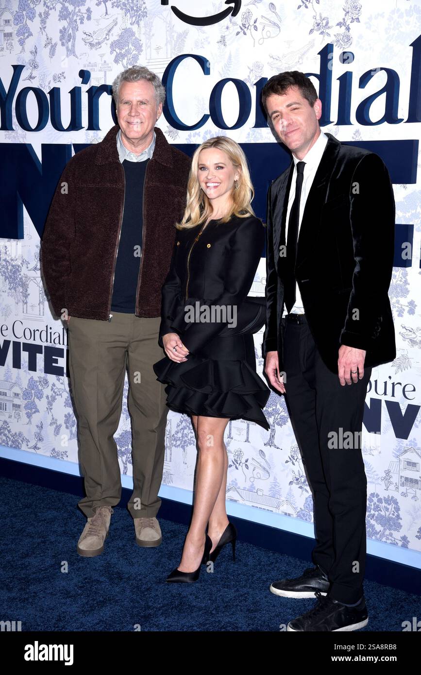 New York City, United States. 29th Jan, 2025. Will Ferrell, Reese ...