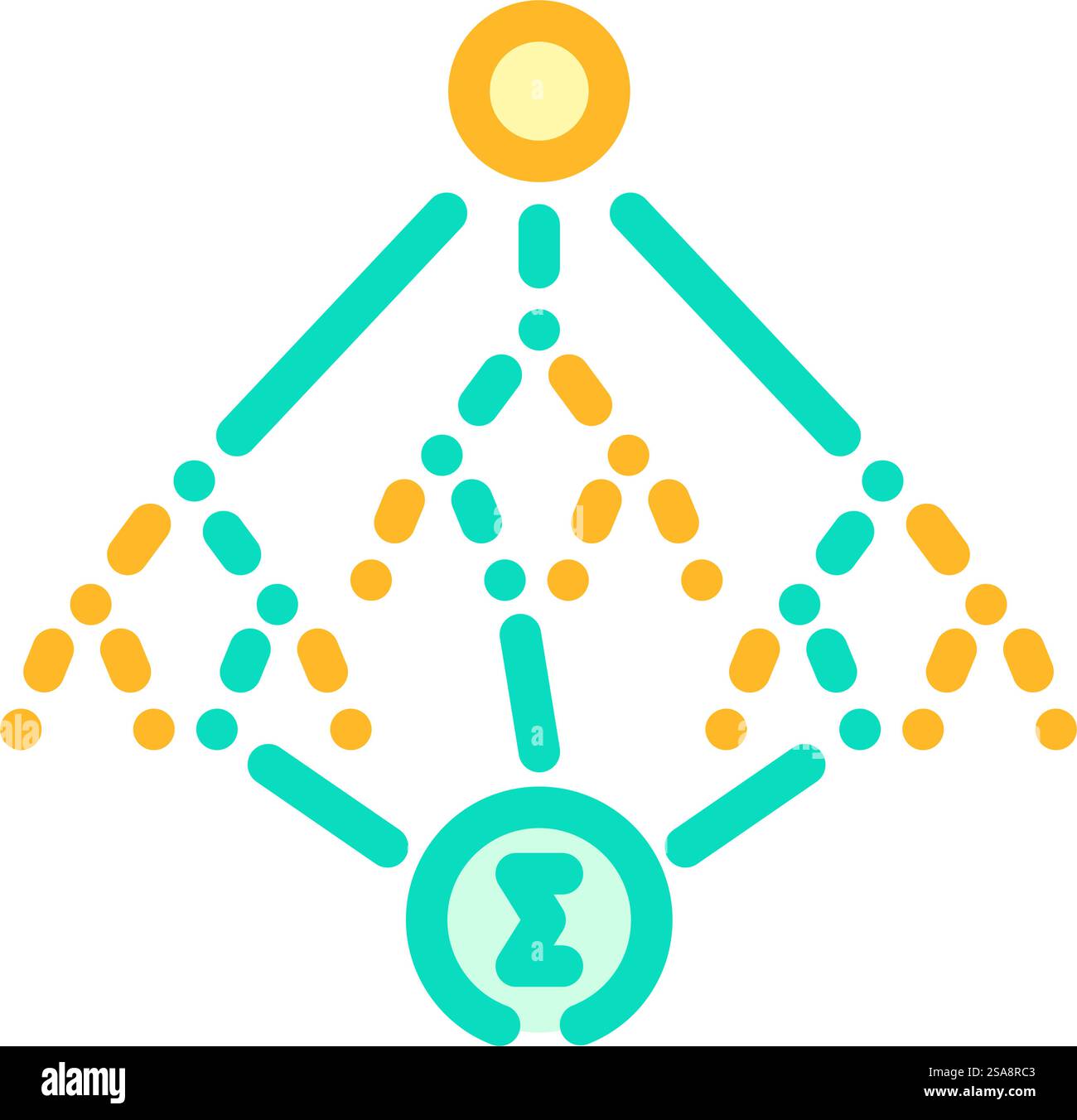 Random Forest Algorithm Color Icon Vector Random Forest Algorithm Sign 7122