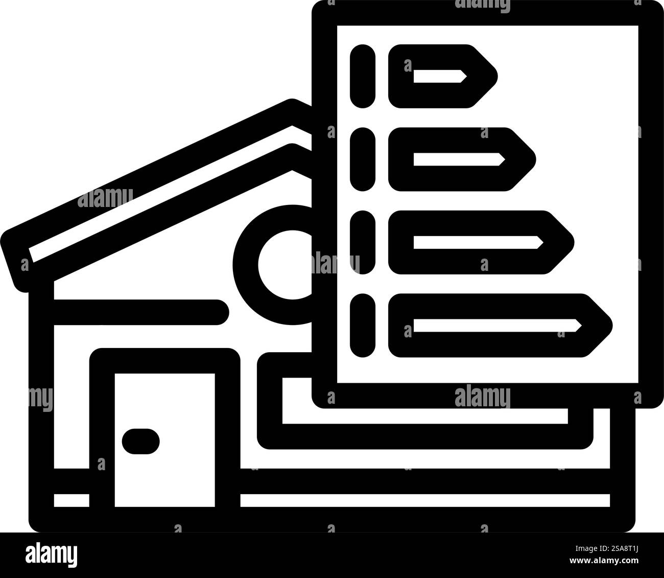 building energy efficient line icon vector. building energy efficient ...